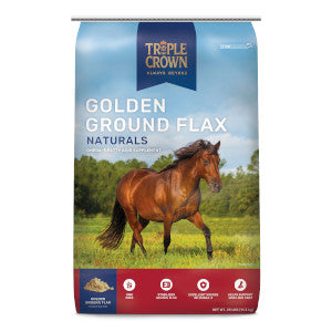 TRIPLE CROWN NATURALS GOLDEN GROUND FLAX - Landrum, SC - The Hay Rack