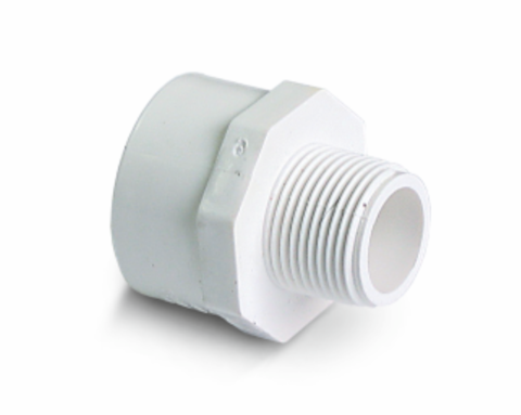 Genova Products 3/4" X 1/2" PVC Sch. 40 Reducing Male Adapter - Landrum ...